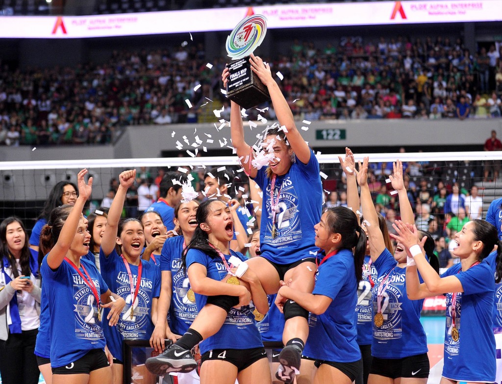 In photos: Ateneo Lady Eagles savor UAAP volleyball championship ...