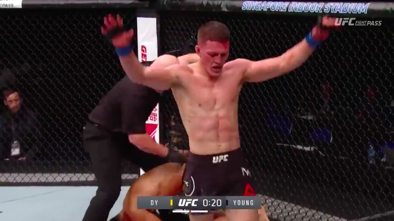 Rolando Dy absorbs 2nd round TKO in UFC Singapore | Inquirer Sports