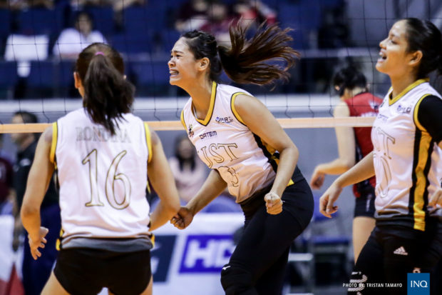 Ysa Jimenez emerges as reliable 3rd option for UST vs UE | Inquirer Sports