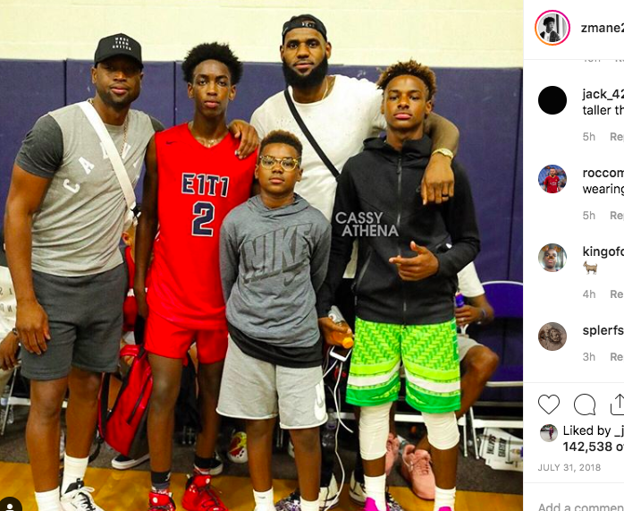New era for James-Wade in high school link-up of eldest sons | Inquirer ...