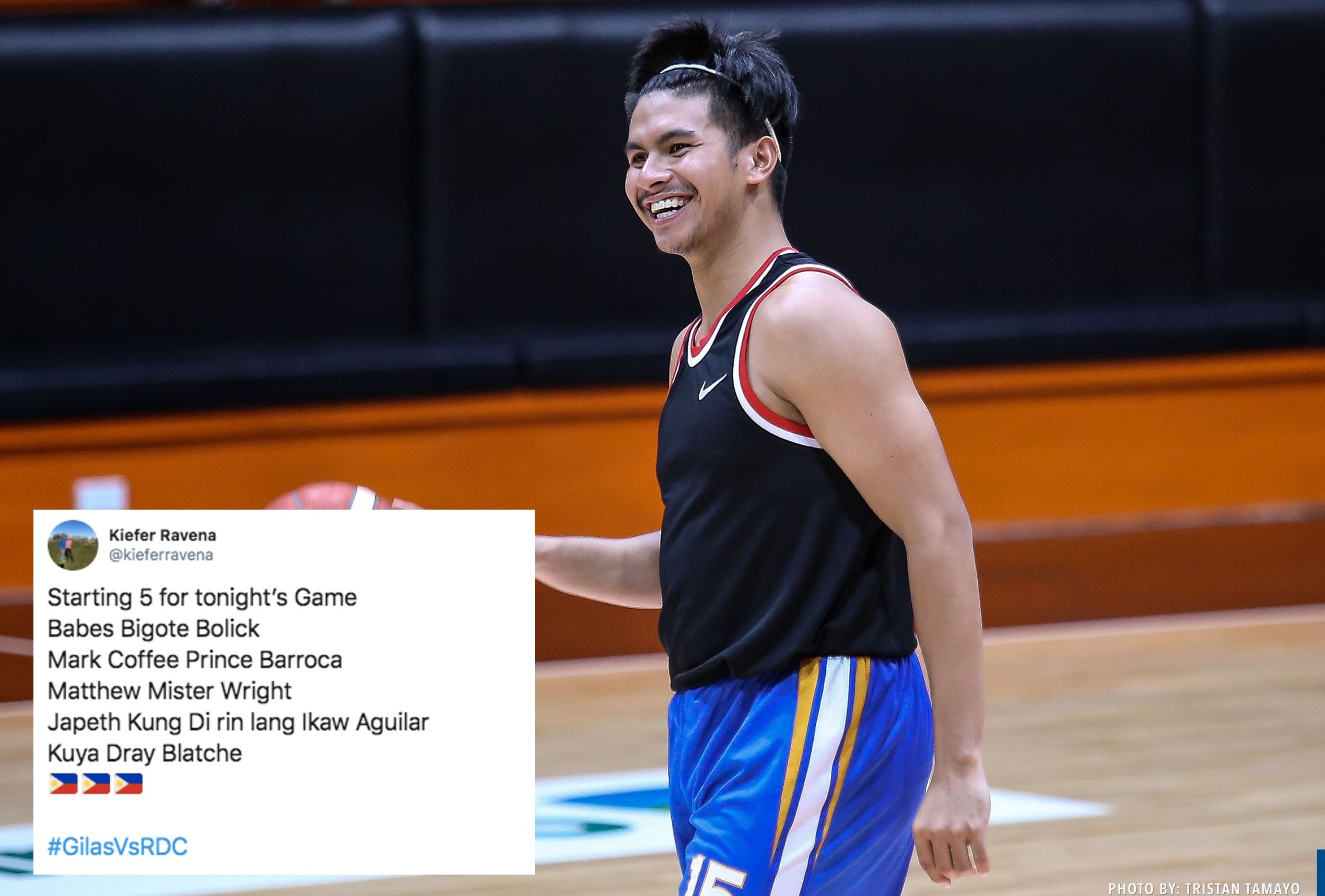 Kiefer Ravena gets a side role for Gilas as he stays on the sideline at ...