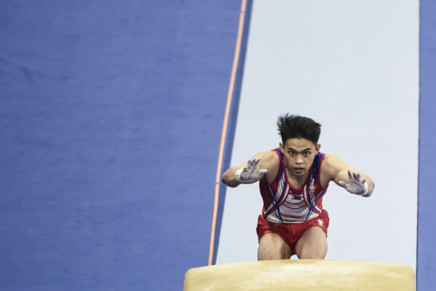 Carlos Yulo 3rd in vault in Japan gymnastics tilt | Inquirer Sports