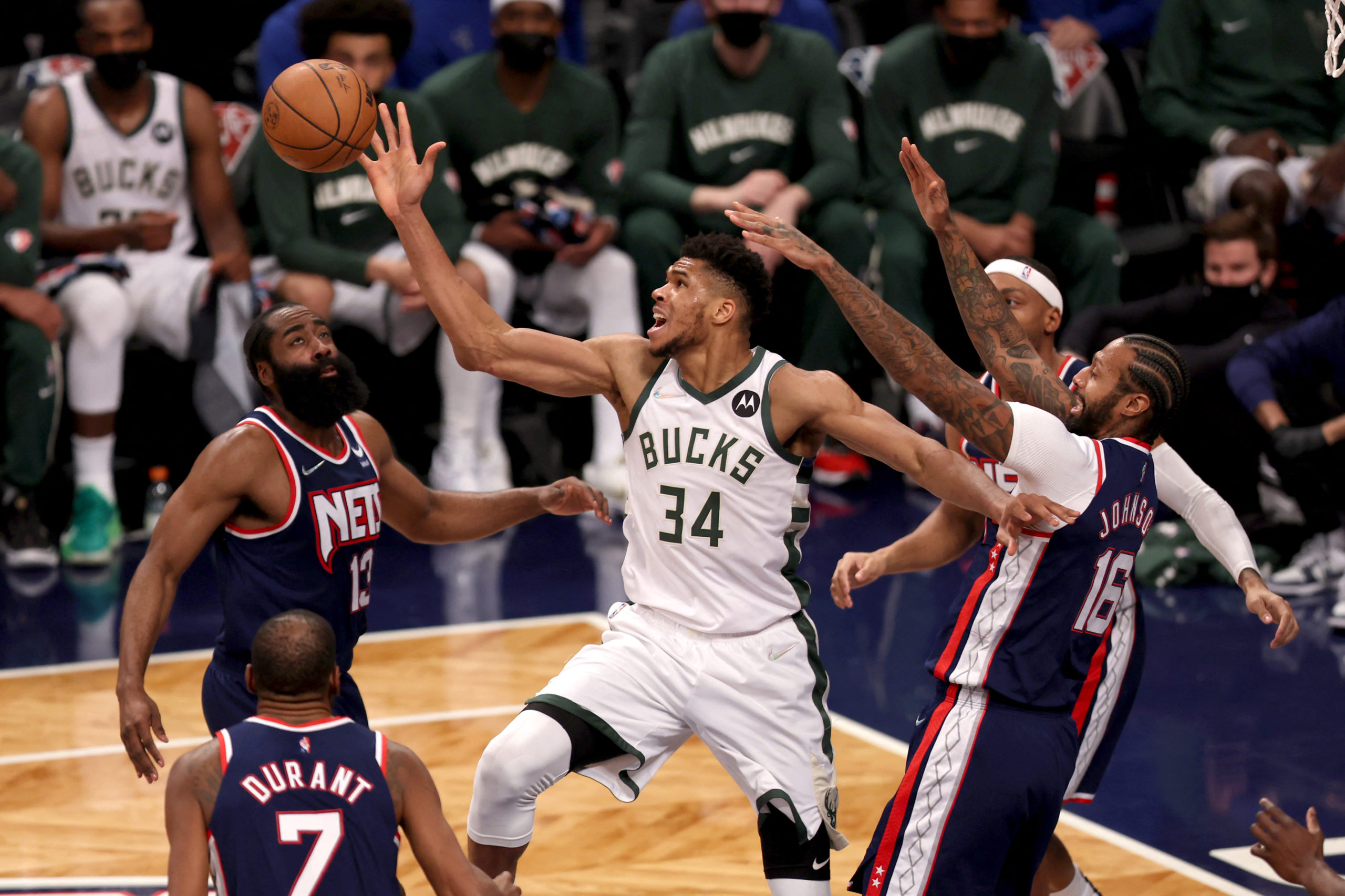 Defending champion Bucks rout Nets in wire-to-wire victory | Inquirer ...