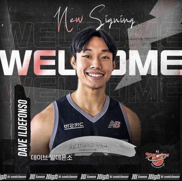 Dave Ildefonso officially welcomed by Suwon as he awaits KBL debut ...