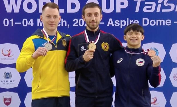 Carlos Yulo bags parallel bars silver, vault bronze in World Cup ...