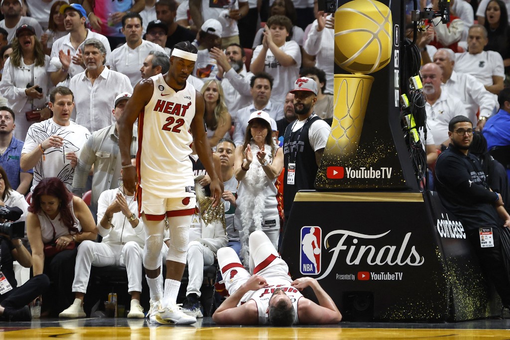 Defiant Jimmy Butler insists Heat will fight all the way in NBA Finals ...