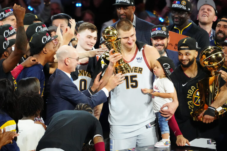 NBA: Nikola Jokic misplaces Finals MVP trophy after Nuggets ...