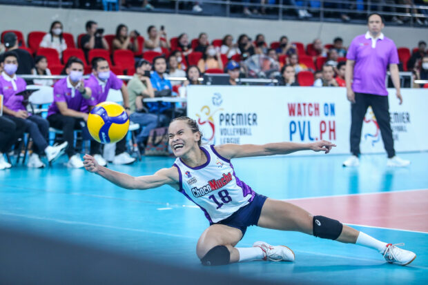 PVL: Eya Laure enjoys playing vs former UST teammates Sisi Rondina ...