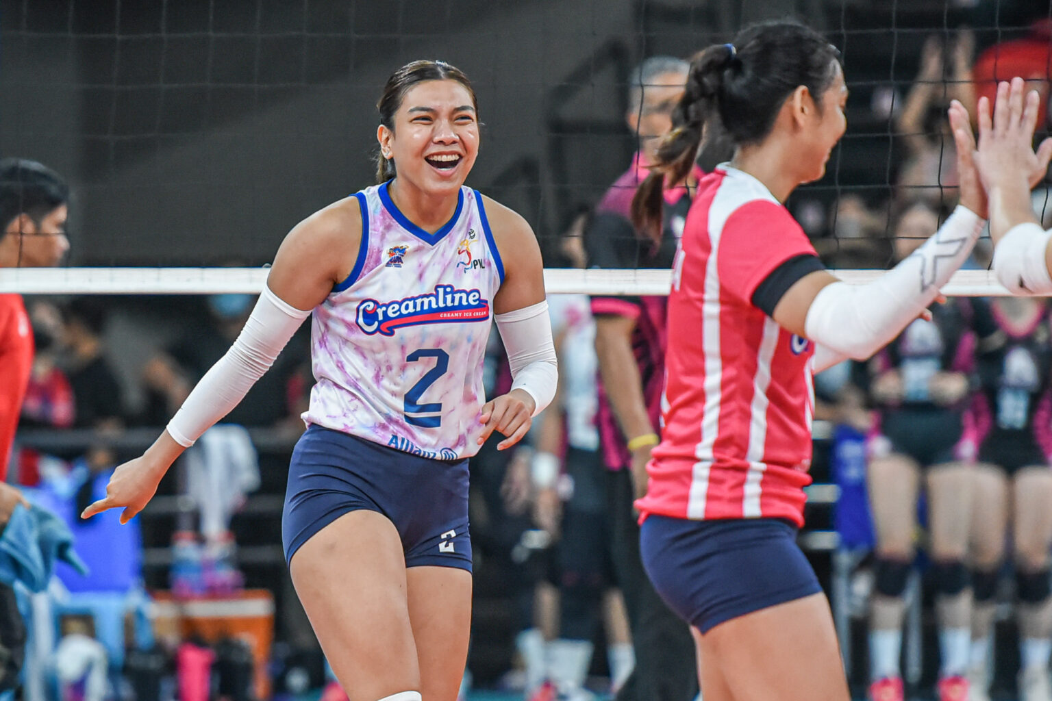 PVL: Creamline drops a set but still beats Akari to sweep pool play ...