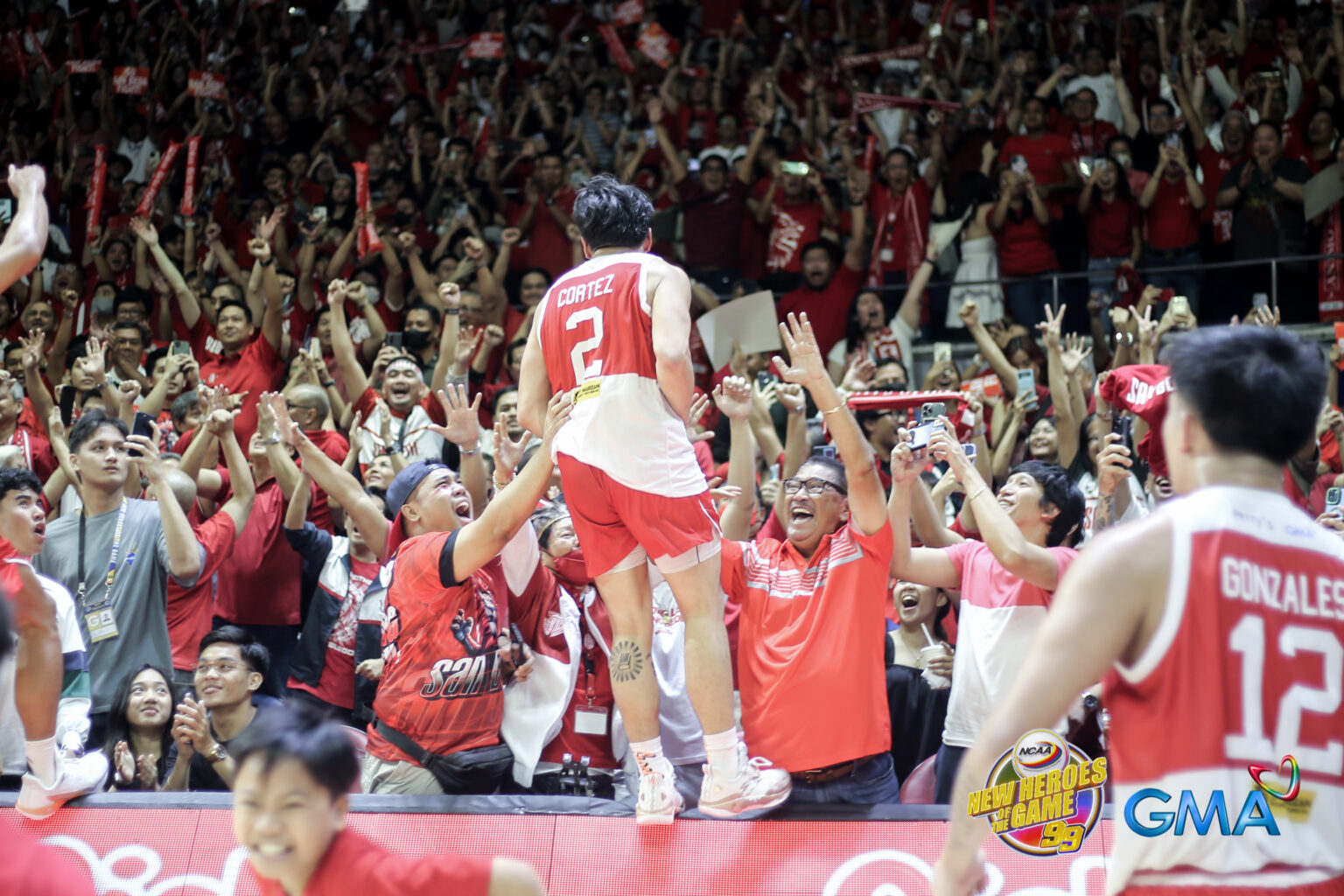 Mike Cortez turns emotional as son Jacob wins NCAA title with San Beda | Inquirer Sports