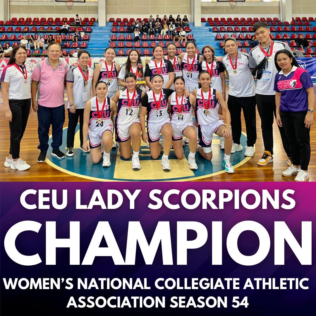 CEU Lady Scorpions secured 11th consecutive basketball championship title at WNCAA Season 54
