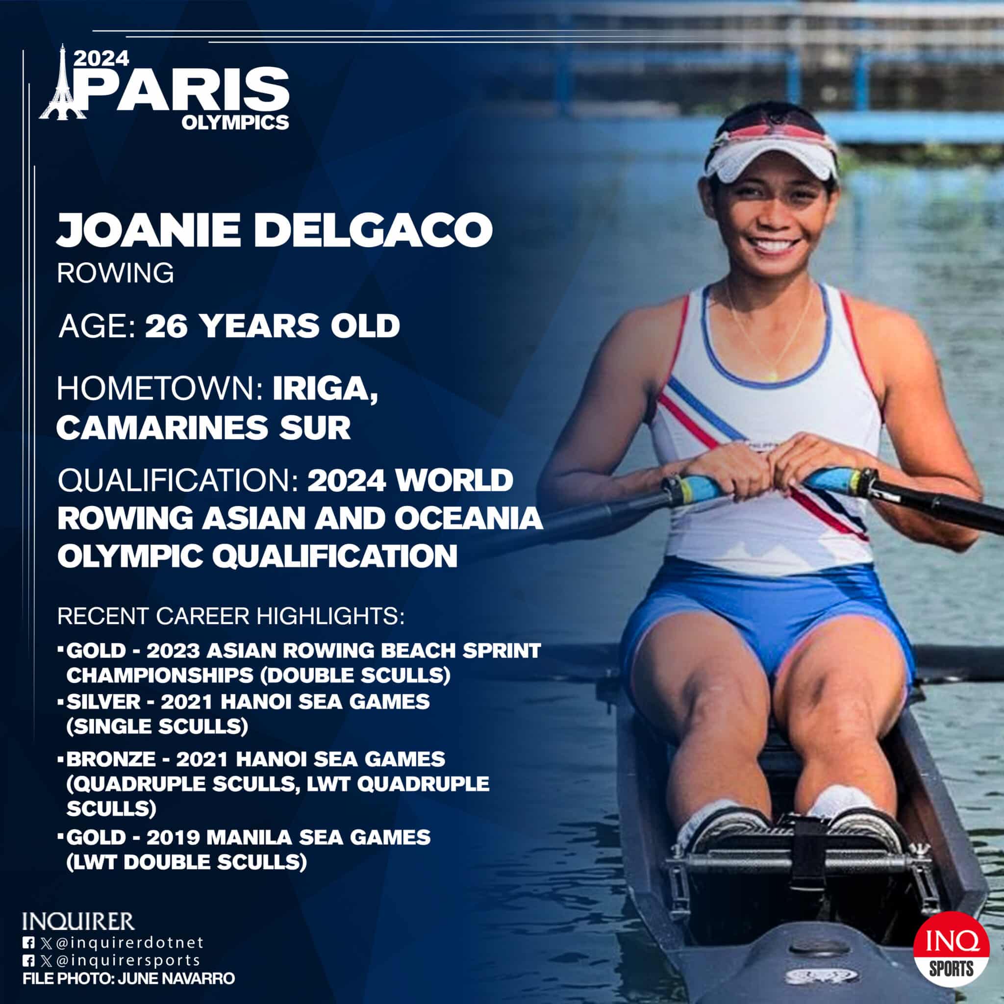Paris Olympics: Team Philippines' Joanie Delgaco (rowing)