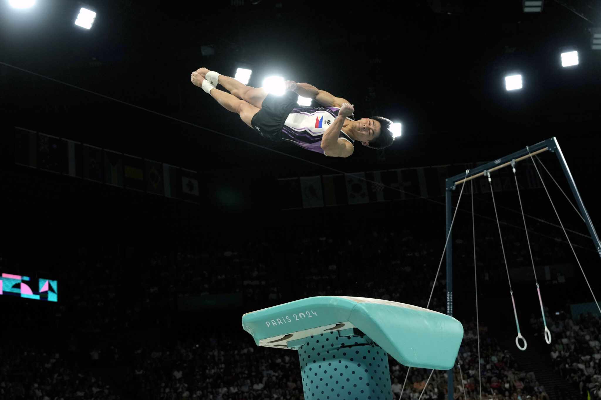 Carlos Yulo bags second gold medal, rules vault in Paris Olympics