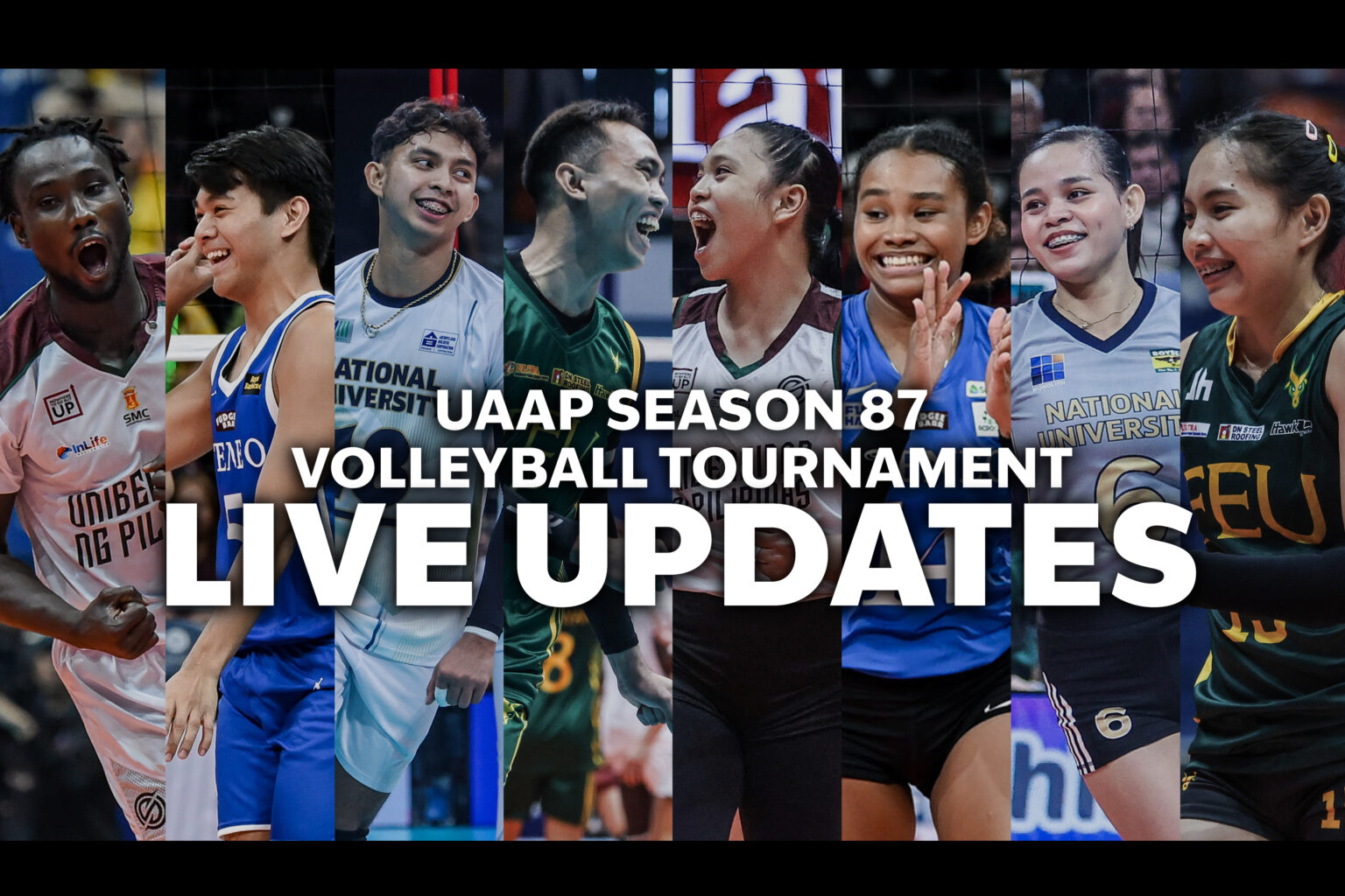 LIVE: UAAP Season 87 volleyball - UP vs Ateneo, NU vs FEU