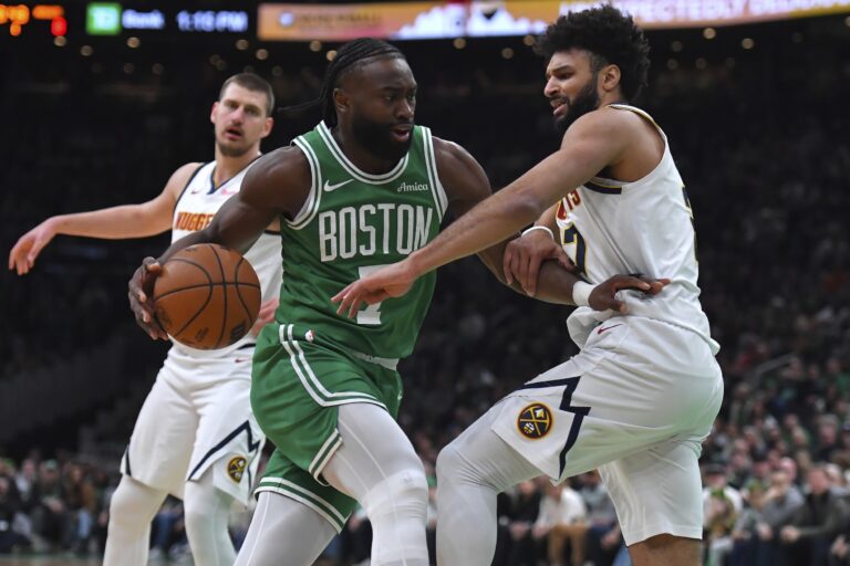 NBA: Jaylen Brown scores 22, Celtics hold off Nuggets