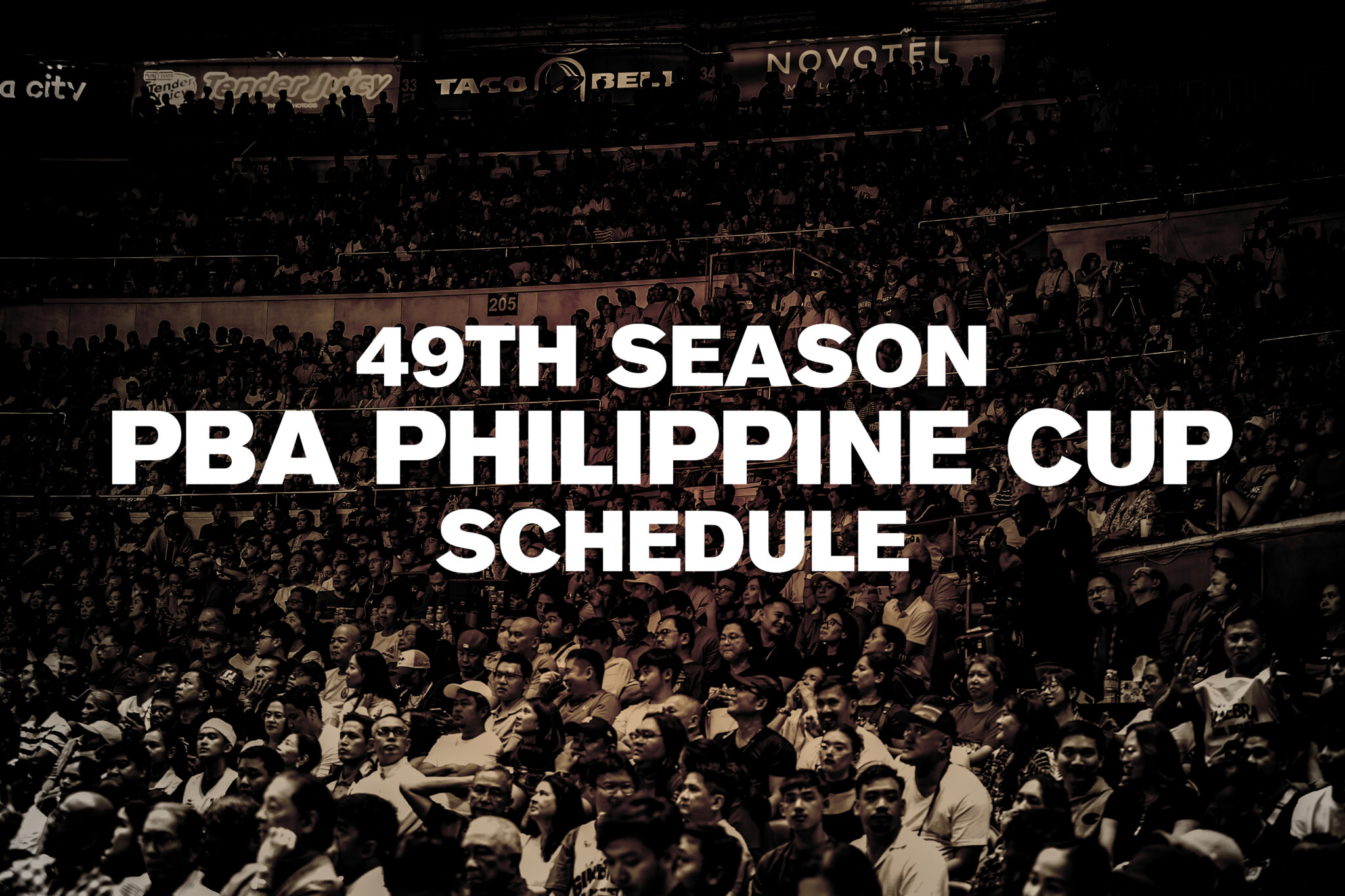 SCHEDULE: PBA Season 49 Philippine Cup