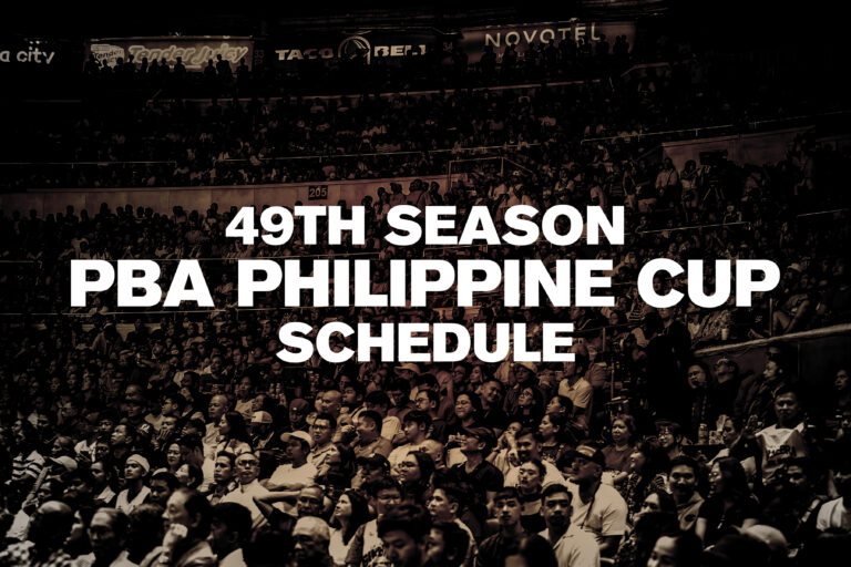 SCHEDULE: PBA Season 49 Philippine Cup