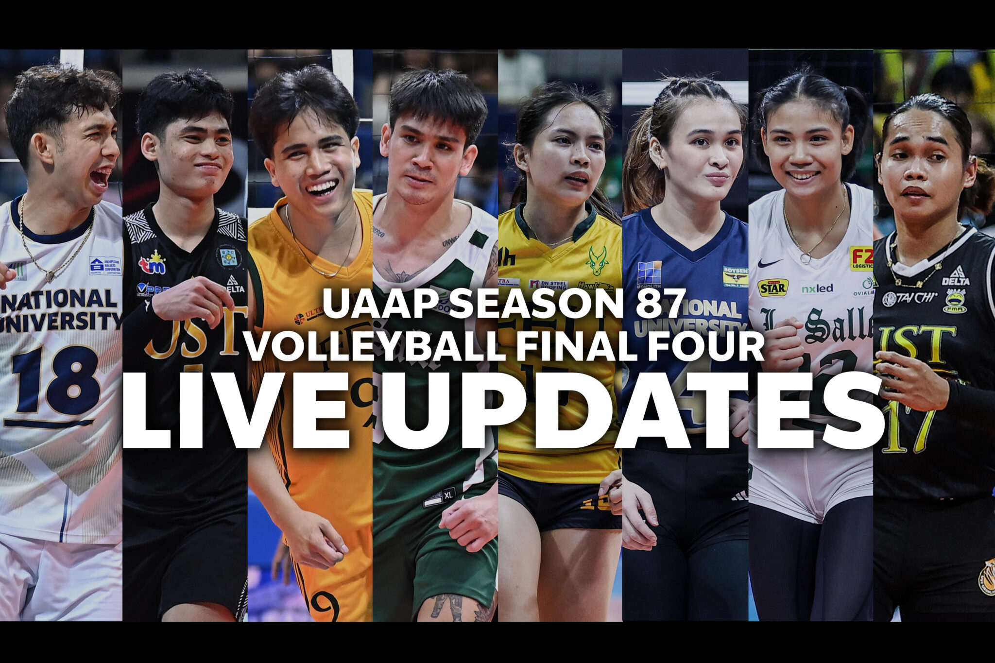 LIVE: UAAP Season 87 volleyball Final Four–NU, FEU, La Salle, UST