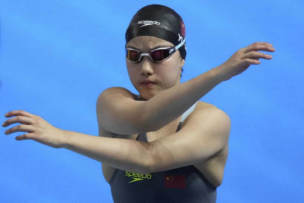 12-year-old Yu Zidi win bronze relay medal at swimming worlds