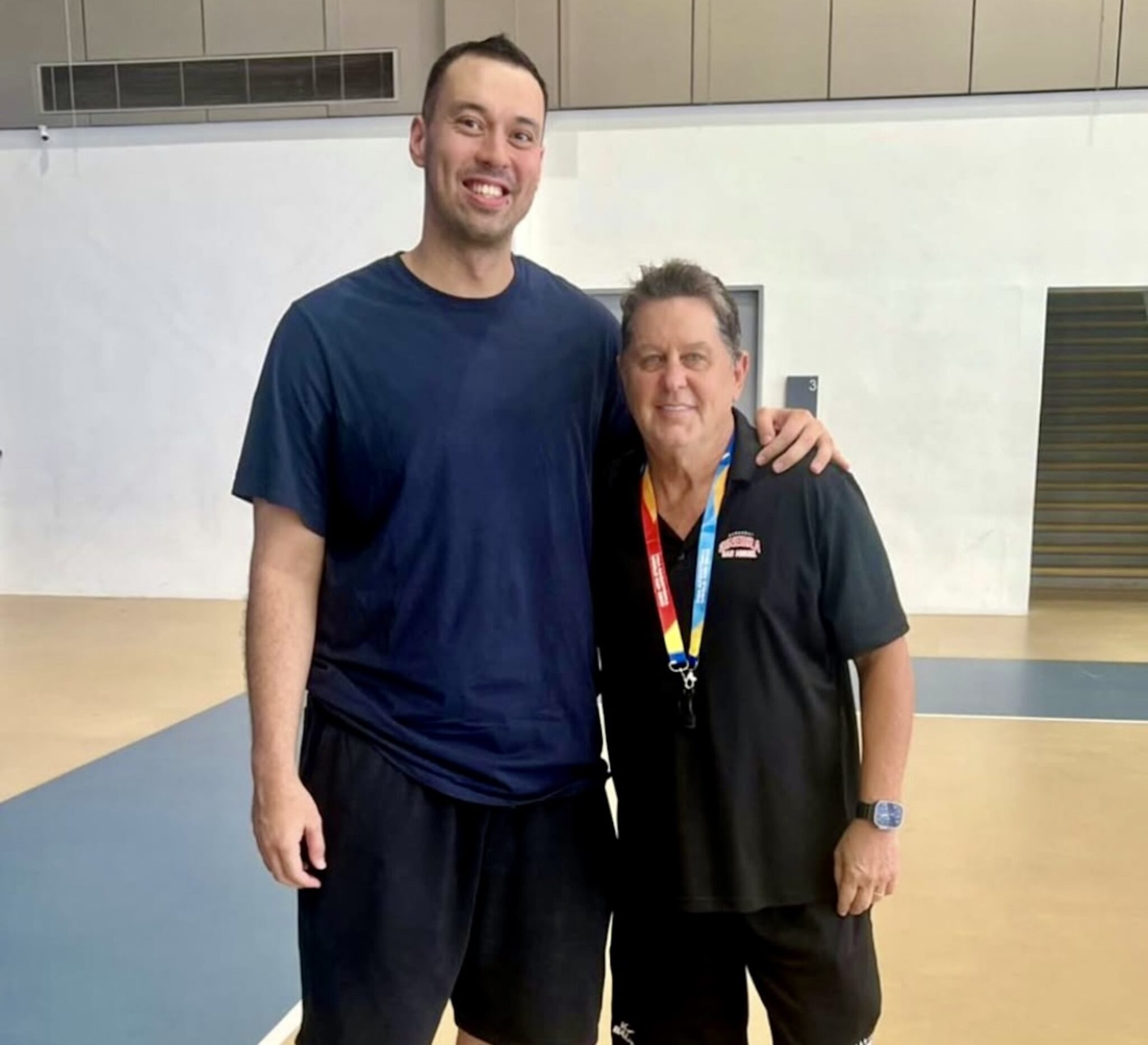 Greg Slaughter visits but Tim Cone says 'nothing in the works'