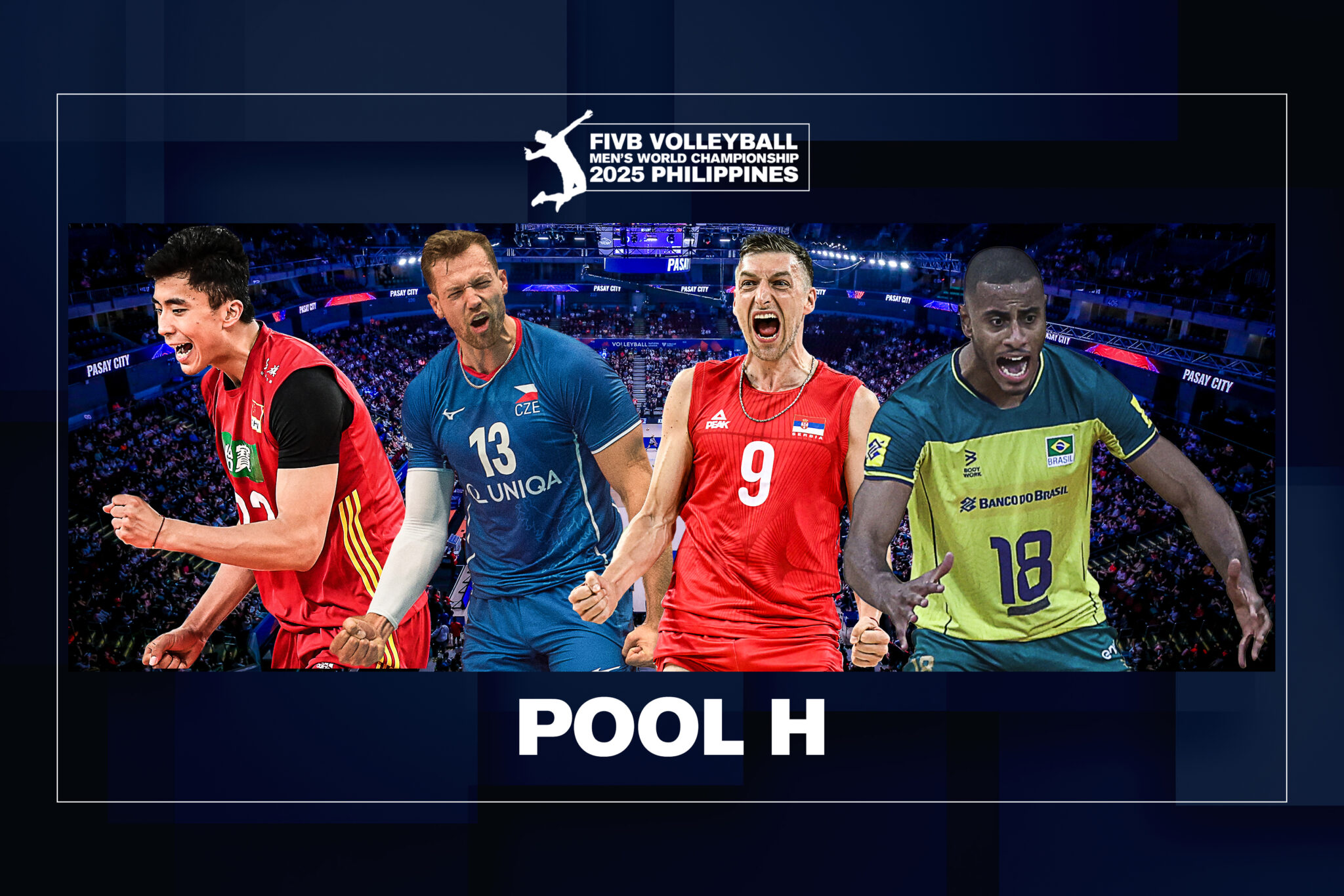 FIVB Men’s World Championship: Brazil, Serbia, Czechia, China
