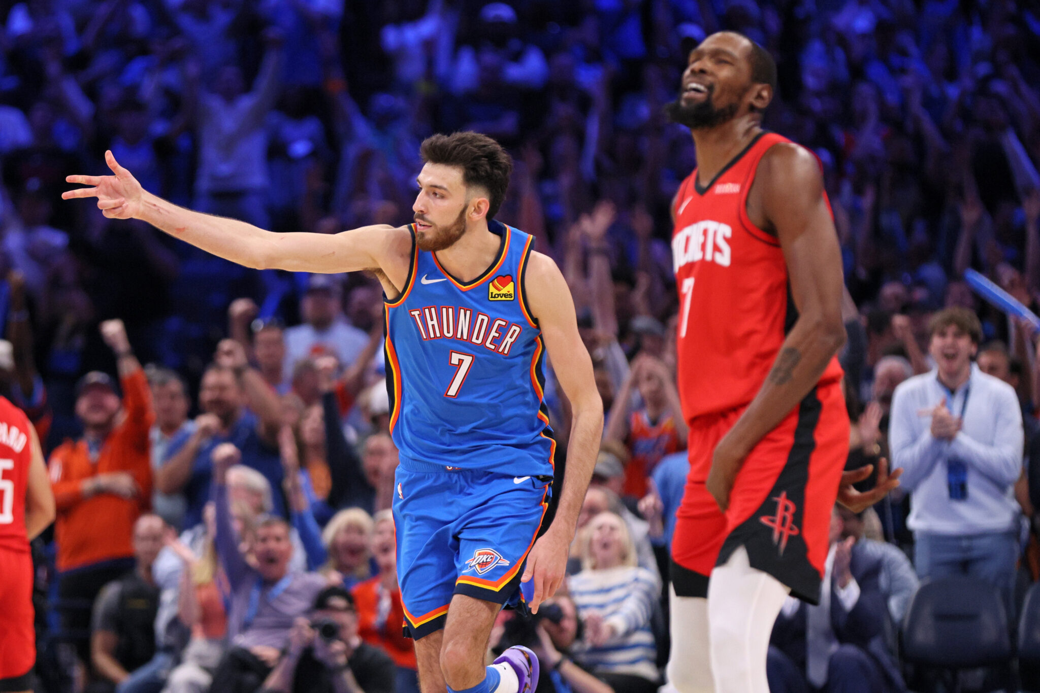NBA: Thunder score double-OT win over Kevin Durant, Rockets