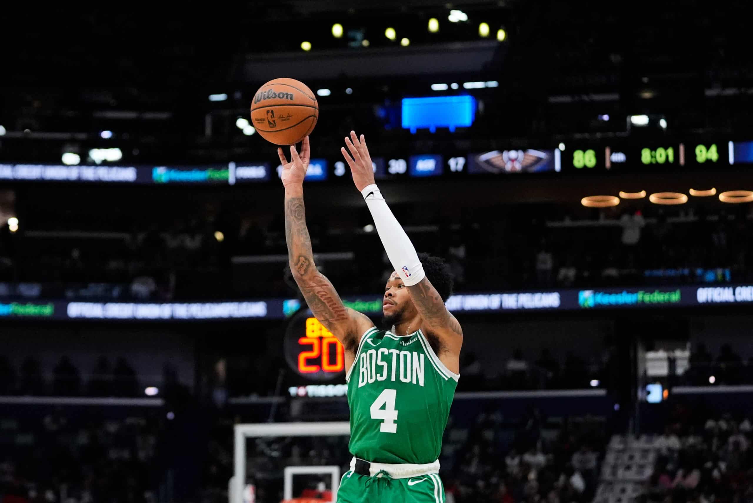 NBA: Anfernee Simons leads Celtics past Pelicans for first win