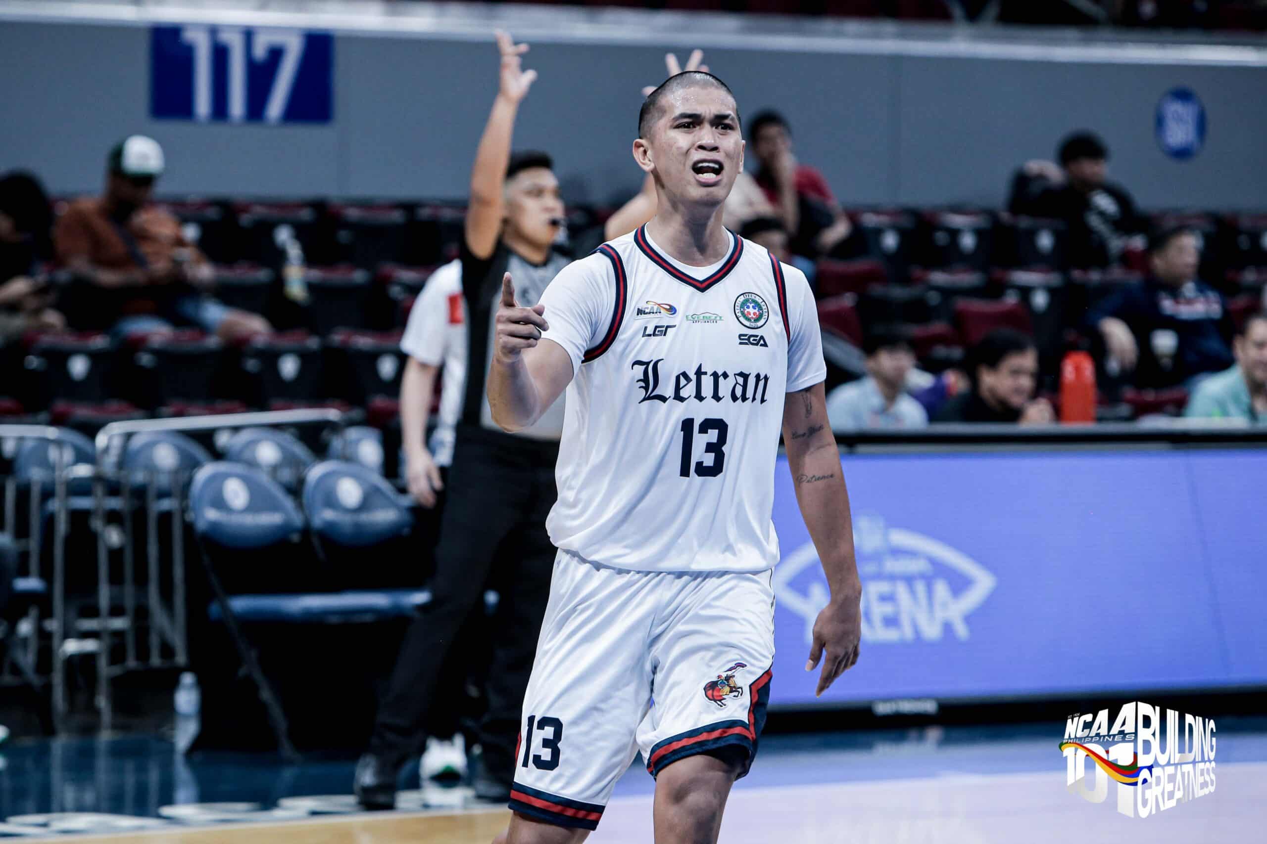 NCAA: 'Hard loser' Manalili helps Letran get winning feeling