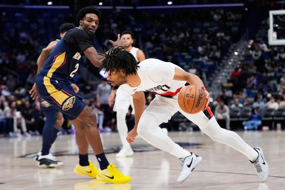 NBA: Shaedon Sharpe's 35 points lead Trail Blazers past Pelicans