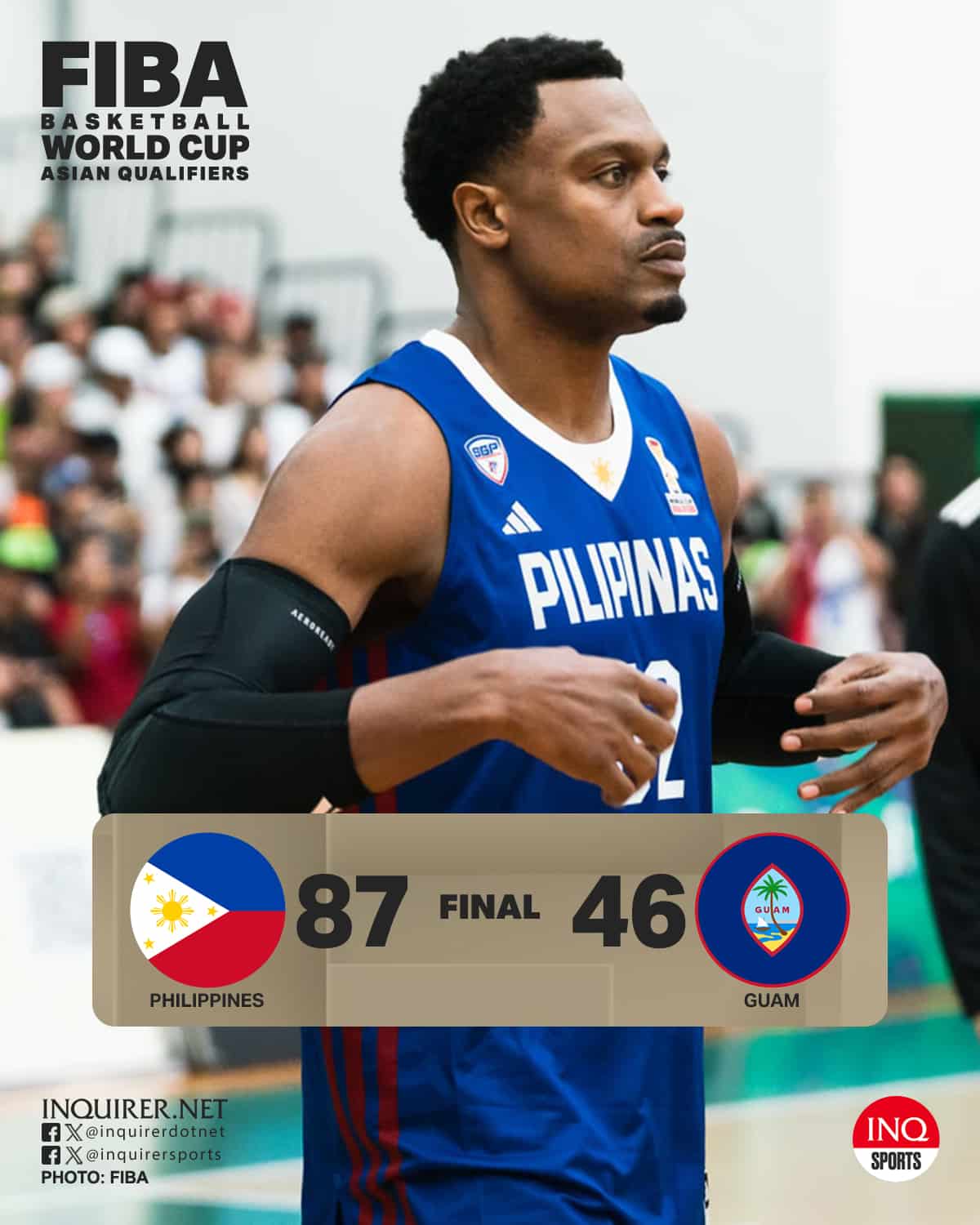 LIVE: Gilas Pilipinas vs Guam - Fiba World Cup Asian Qualifiers
