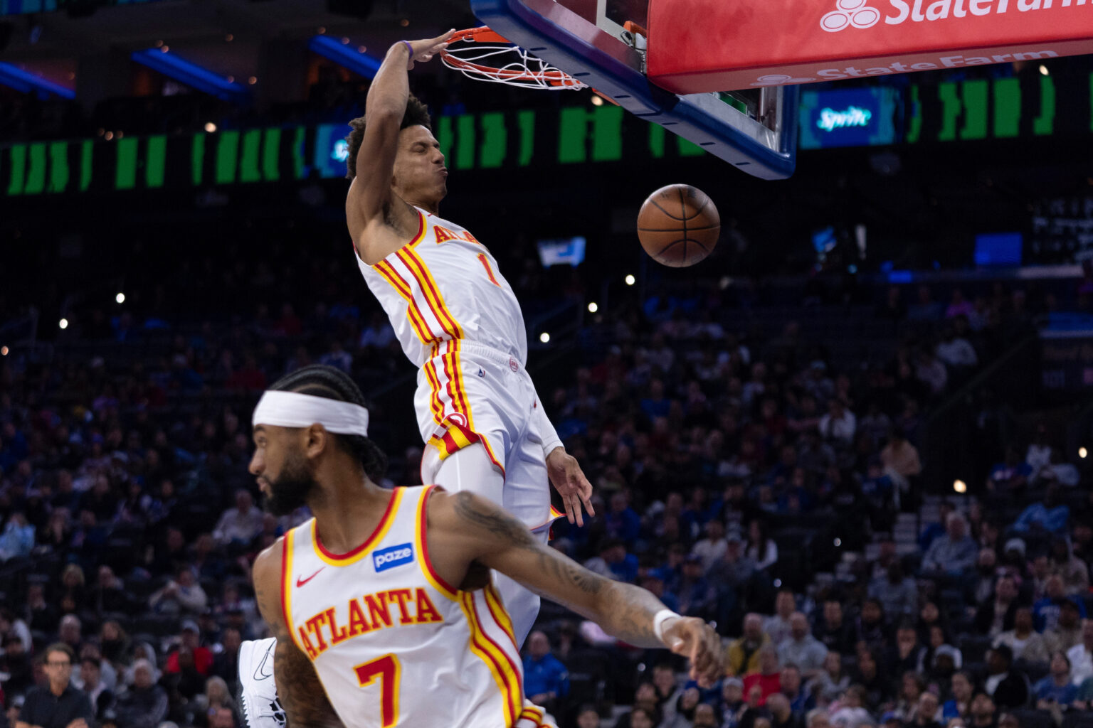 NBA: Jalen Johnson, Hawks outlast 76ers in 2OT