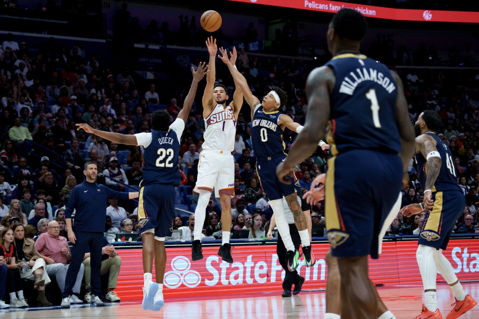 NBA: Devin Booker leads Suns past Pelicans in testy game