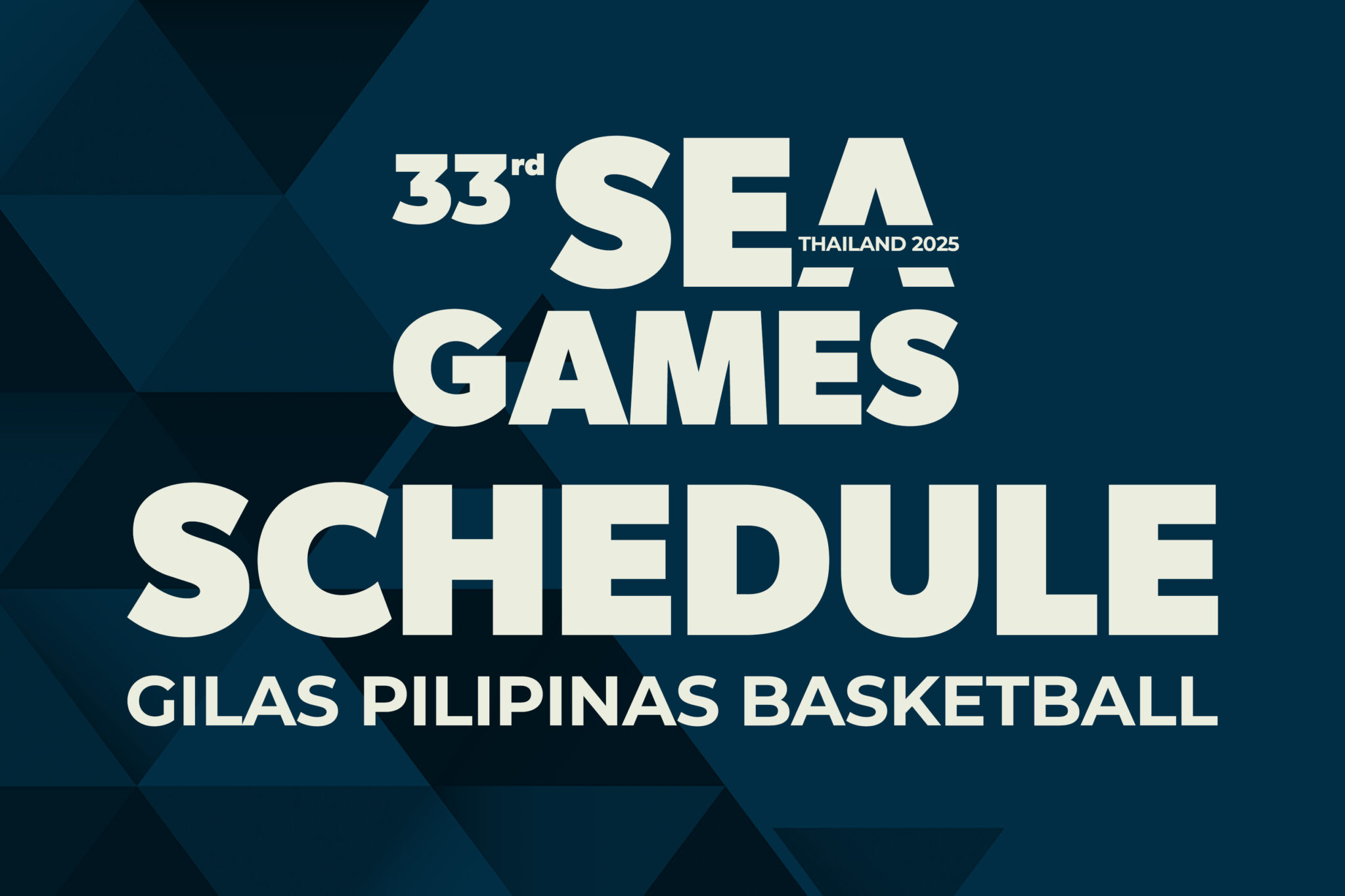 SEA Games 2025 schedule: Gilas Pilipinas 5x5 basketball