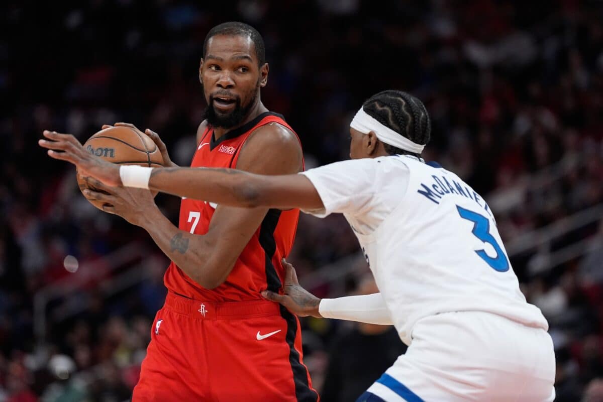 NBA: Kevin Durant lifts Rockets over Timberwolves